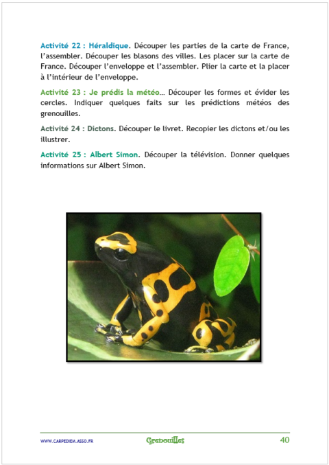 Grenouilles | Carpediem Education